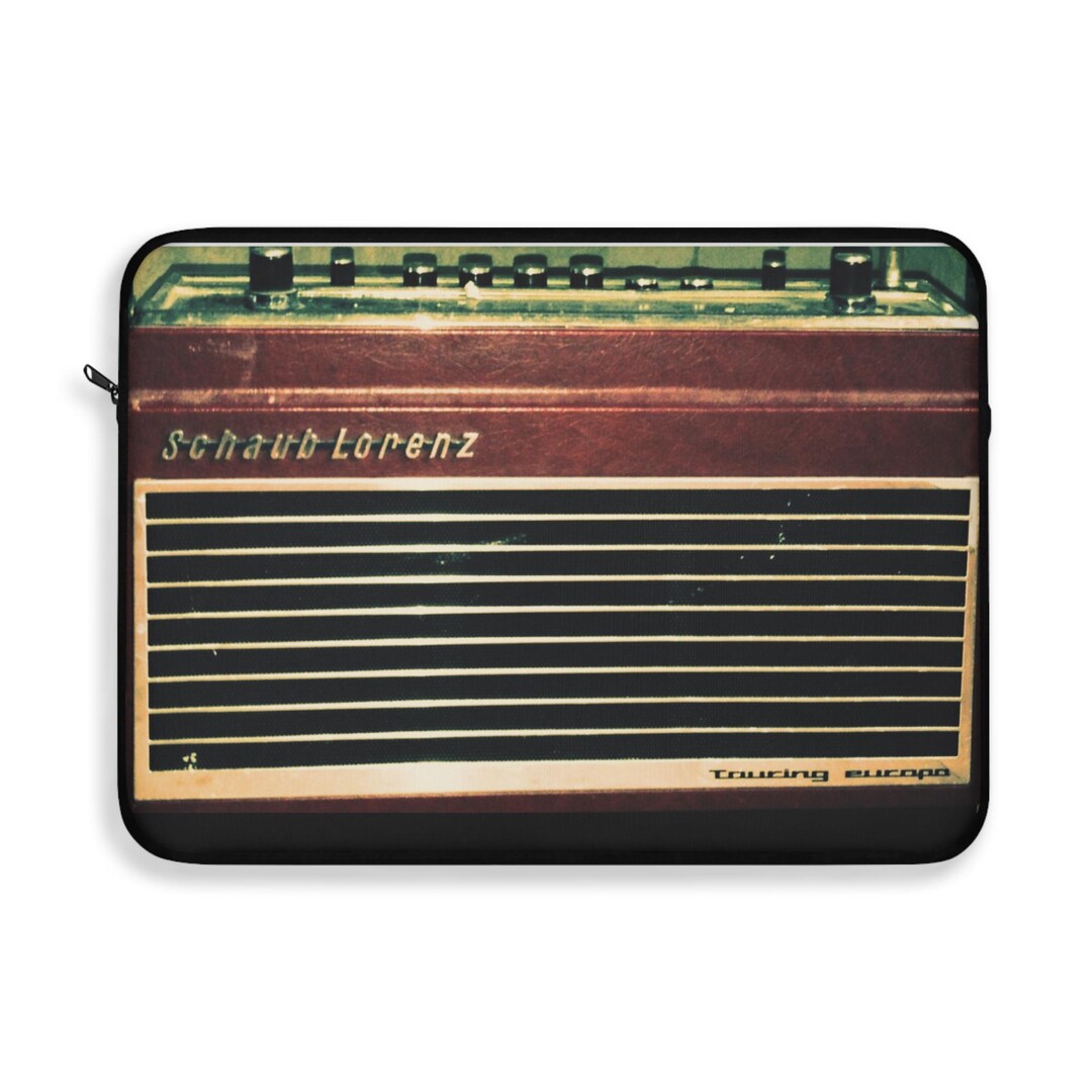 Vintage Radio Laptop Sleeve, Retro Computer Case, Old Fashioned Tech ...