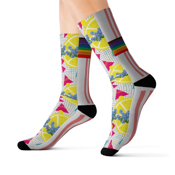 Trippy Socks Funky Festival Socks Quirky Socks Random Gift Odd Socks Crazy Socks Cushioned Soled Warped Socks 90s Socks Etsy Ireland