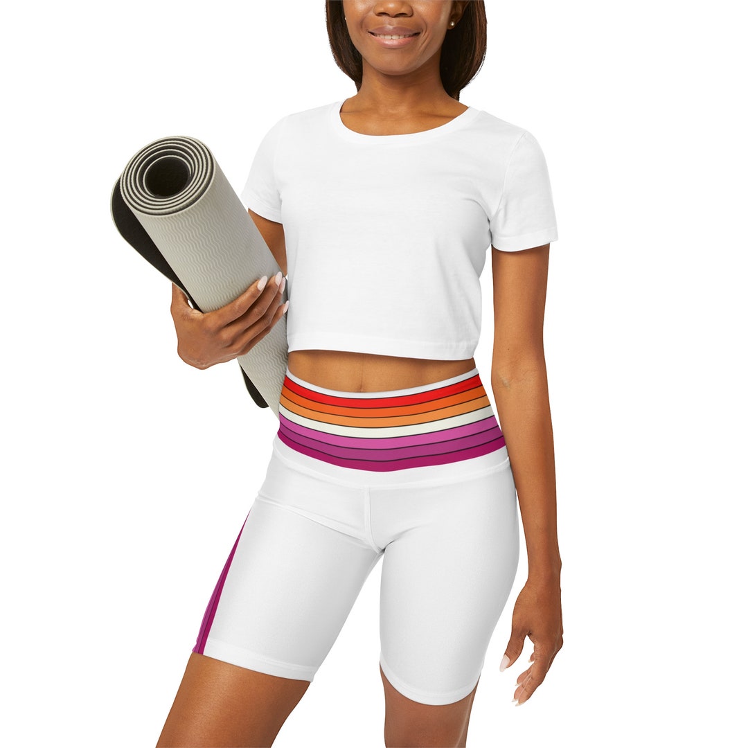 Pride Shorts, LGBTQIA Shorts, Prode Yoga Pants, Lesbian Pride Pants ...