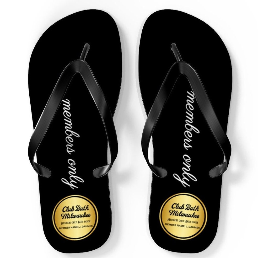 Jeffrey Dahmer Bath House Flip Flops Dahmer Gift Dahmer - Etsy