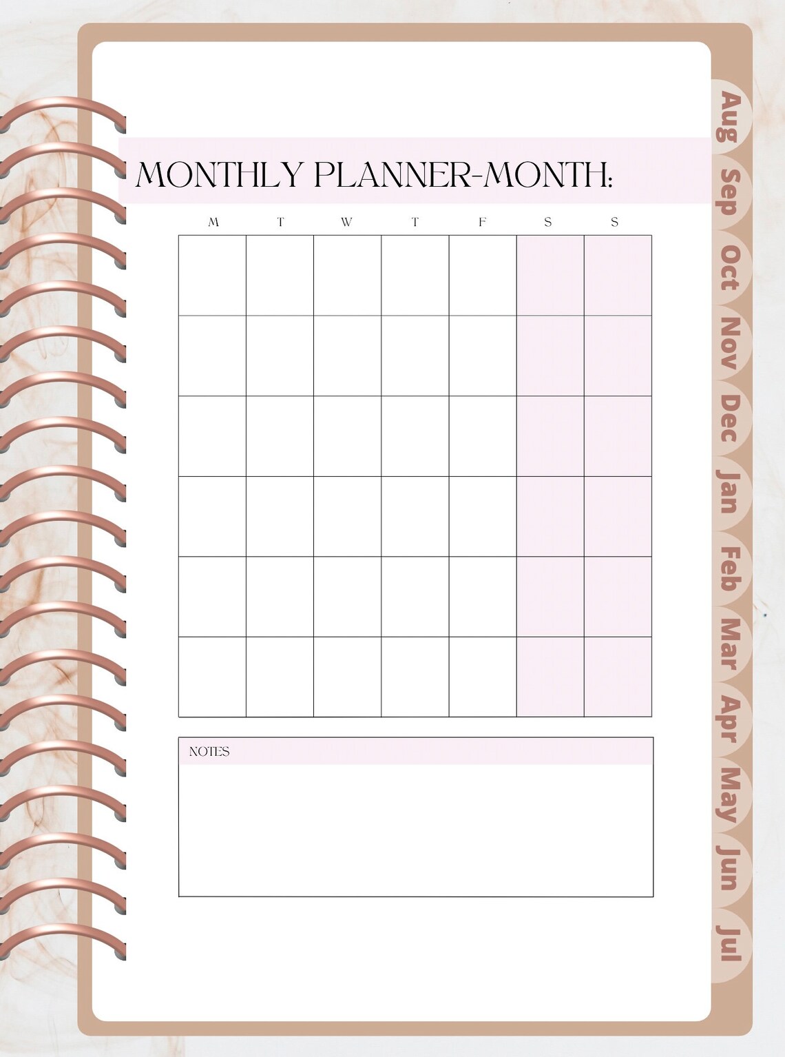 August 2022- July 2023 Digital Planner - Etsy