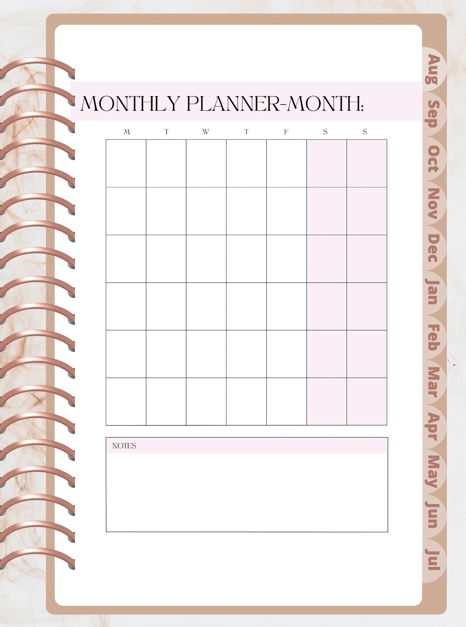 August 2022- July 2023 Digital Planner - Etsy