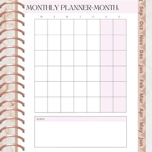 August 2022- July 2023 Digital Planner - Etsy