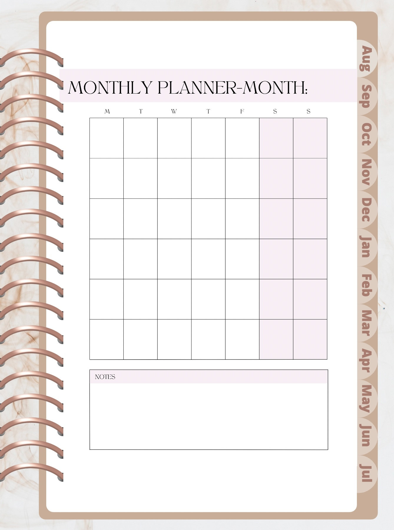 August 2022- July 2023 Digital Planner - Etsy