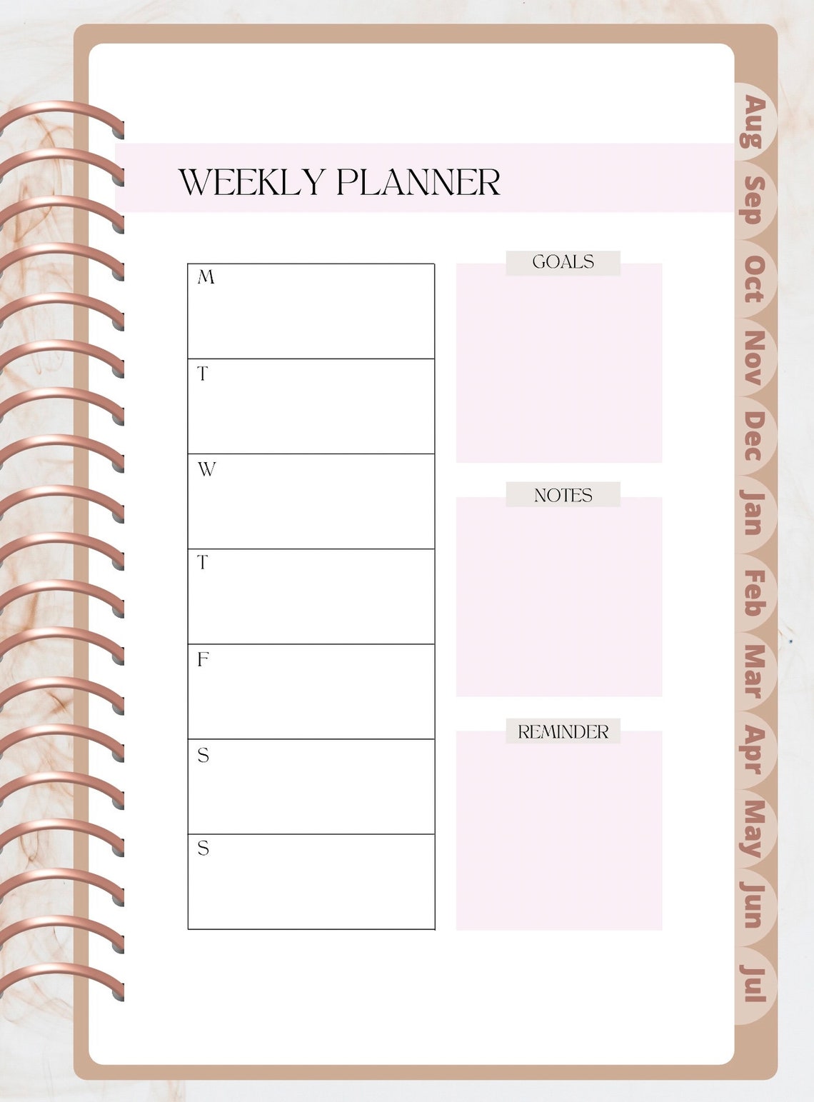 August 2022- July 2023 Digital Planner - Etsy