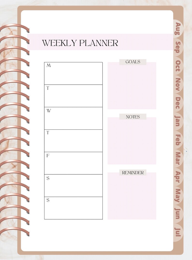 August 2022- July 2023 Digital Planner - Etsy