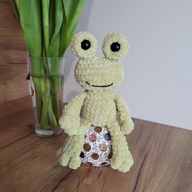 Frog Toy Plush Amigurumi Gift for Baby Kid Toddler Funny Animal ...