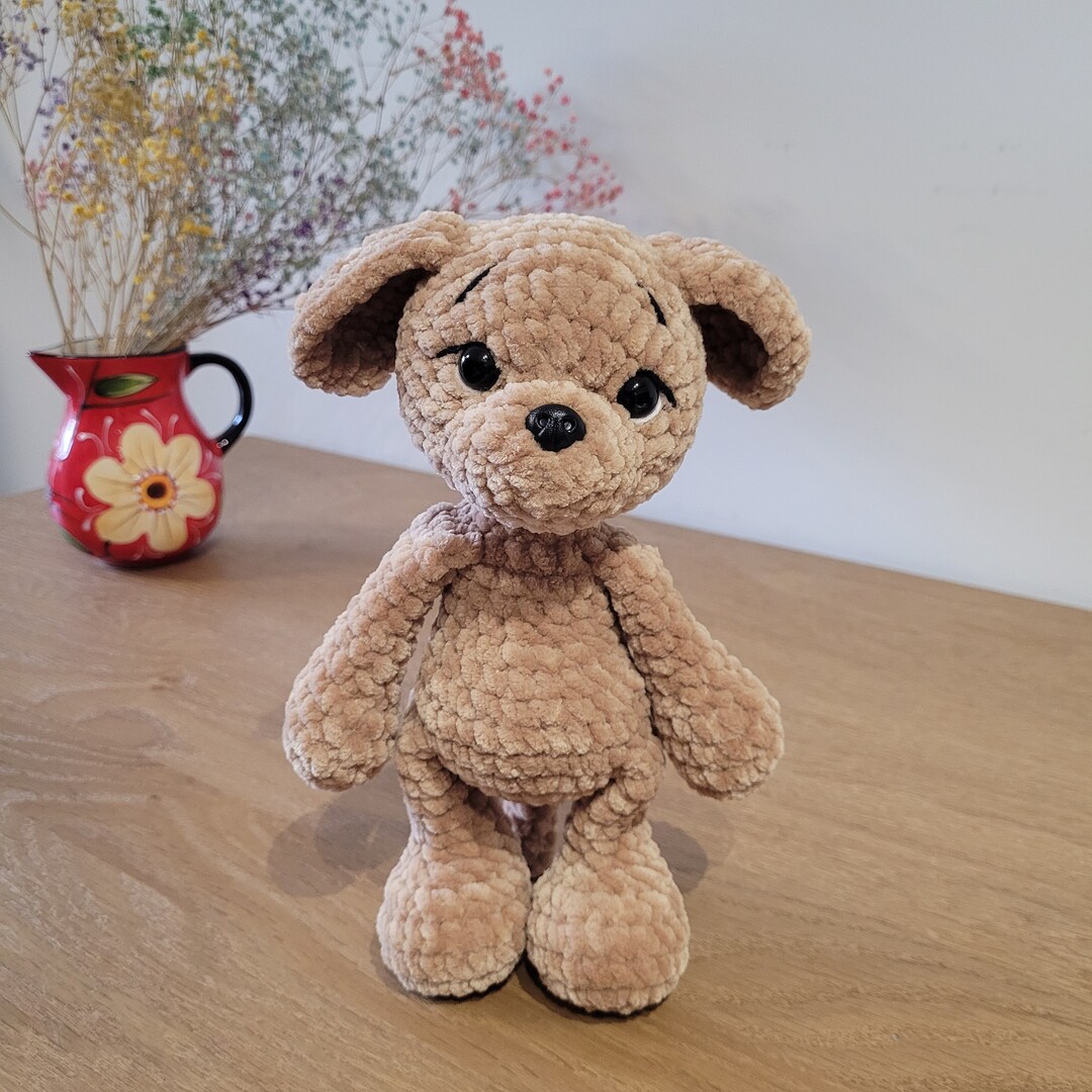 Labrador Toy Puppy Crochet Dog Plush Gift for Babies and Kids Stuffed ...