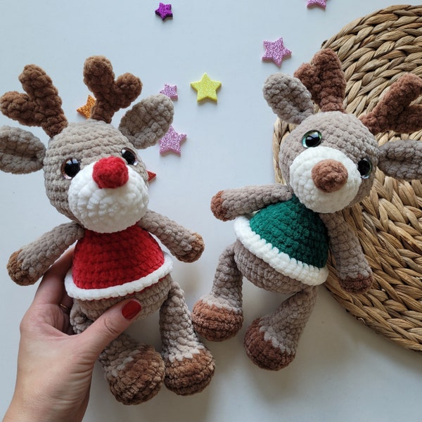 Stuffed Reindeer - Etsy