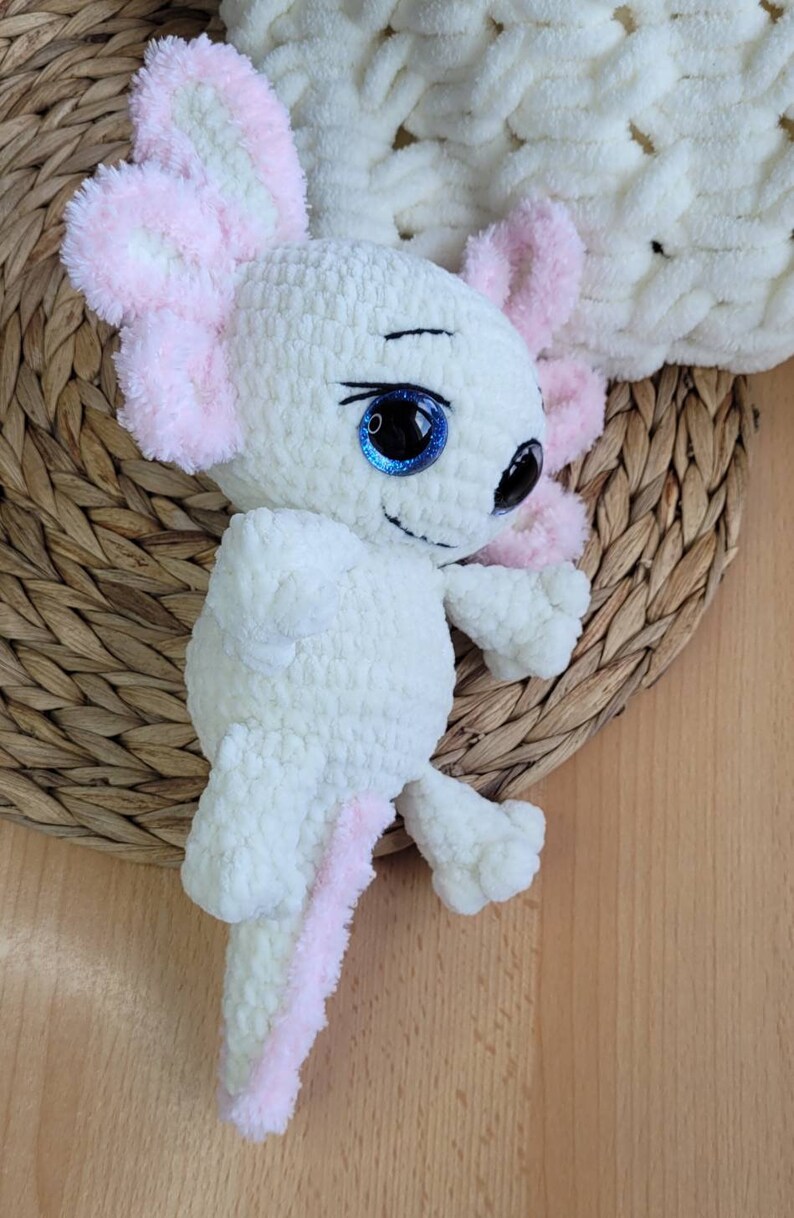 Axolotl Crochet Plush Toy Cute Birthday Gift Stuffed Soft Animal ...