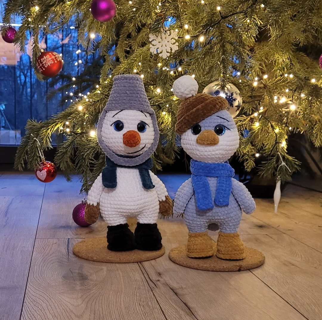 Snowman Penguin Winter Toy Large Soft Plushie House Decoration Gift for ...