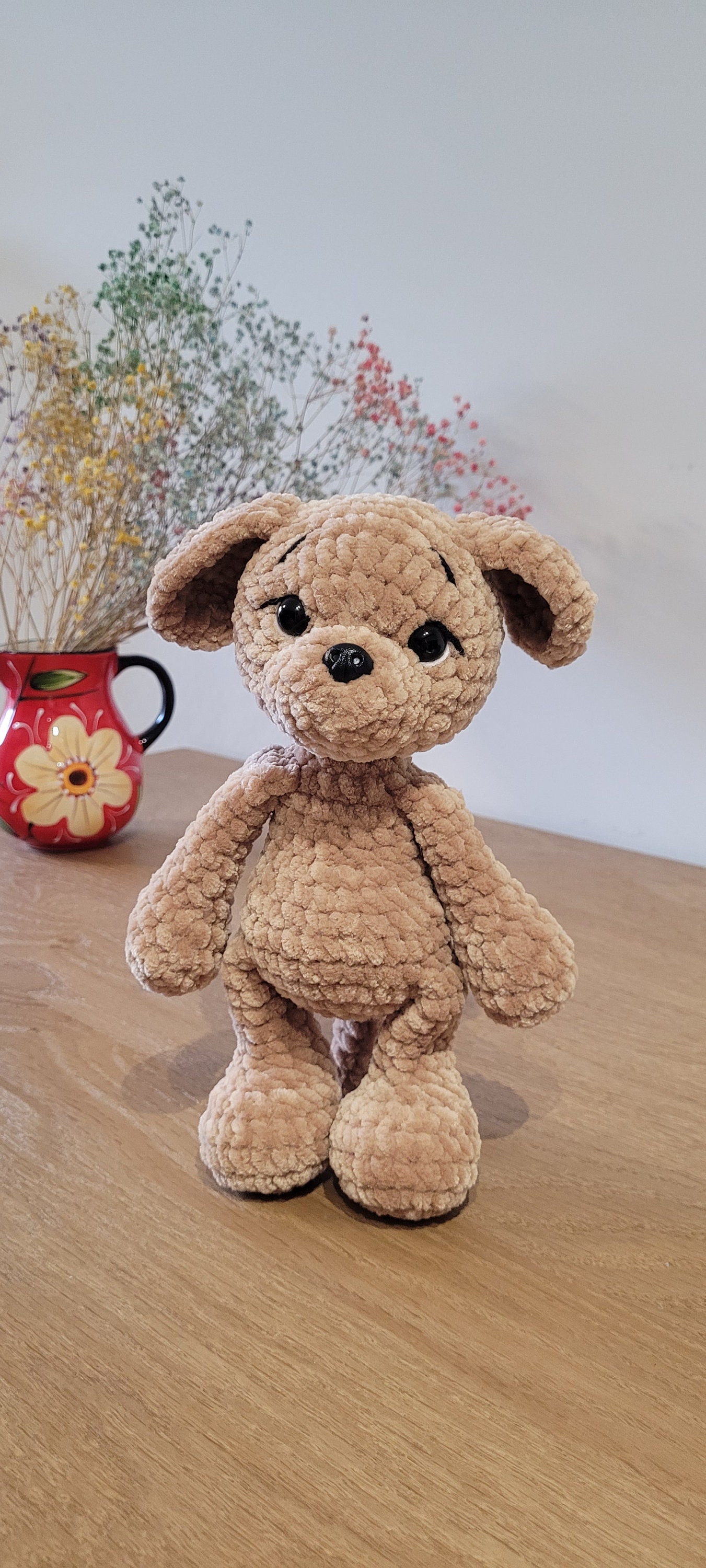 Labrador Toy Puppy Crochet Dog Plush Gift for Babies and Kids Stuffed ...