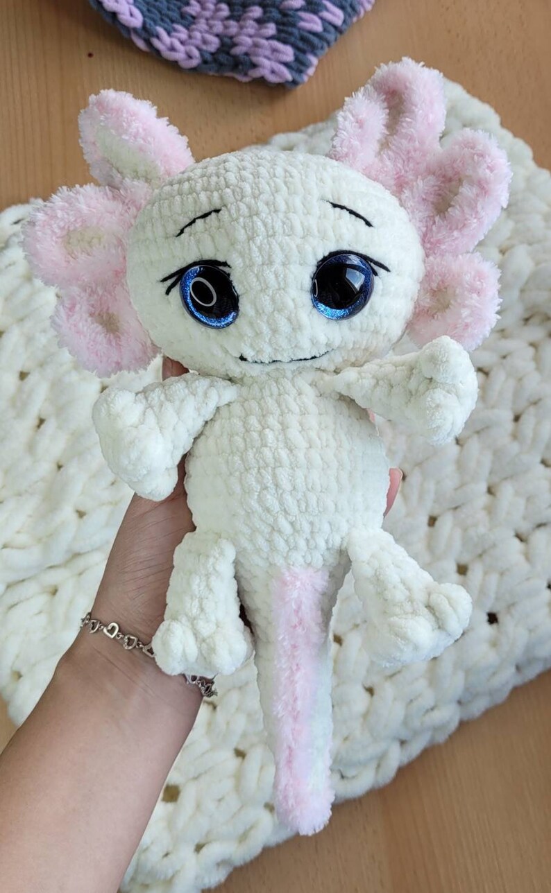 Axolotl Crochet Plush Toy Cute Birthday Gift Stuffed Soft Animal ...