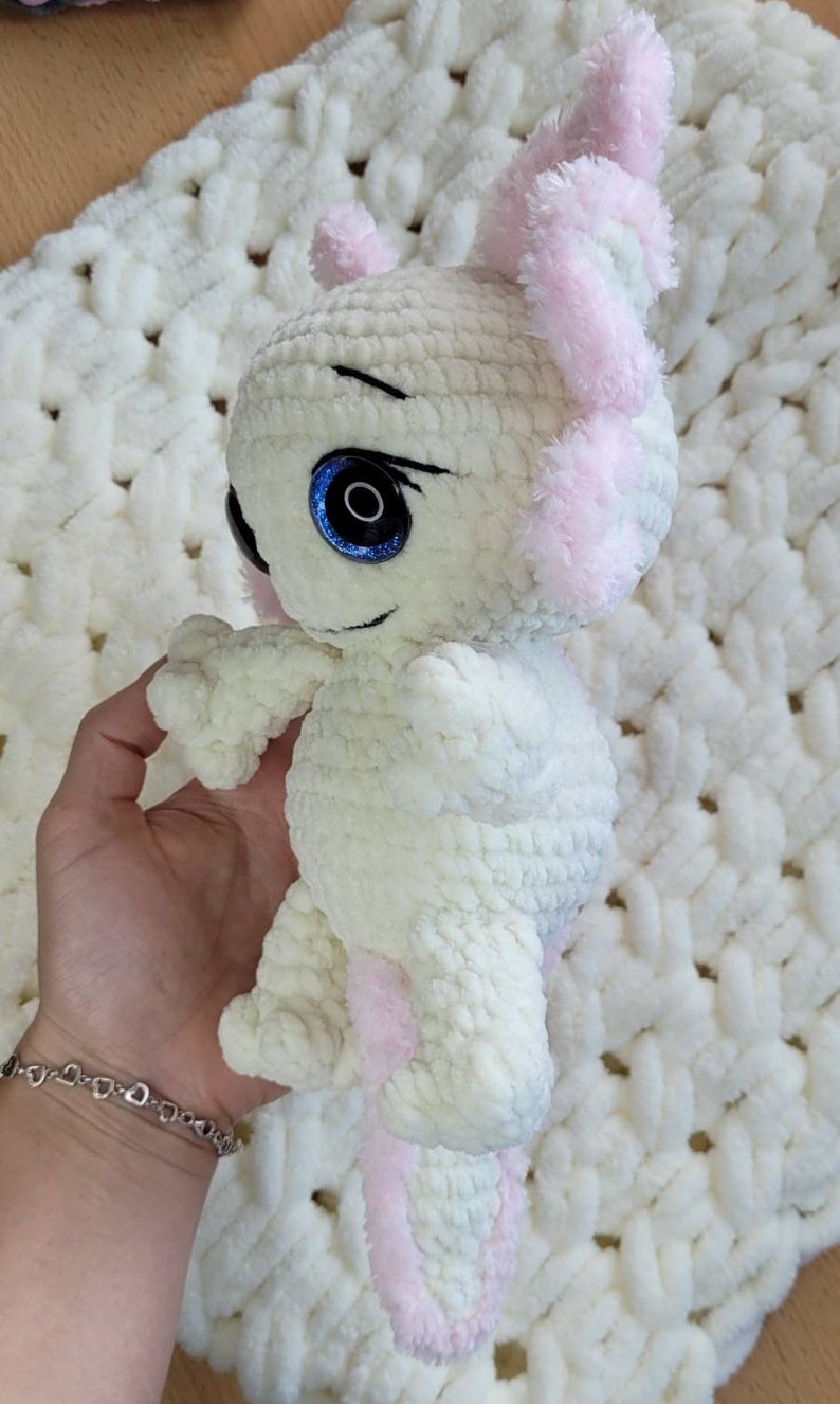 Axolotl Crochet Plush Toy Cute Birthday Gift Stuffed Soft Animal ...