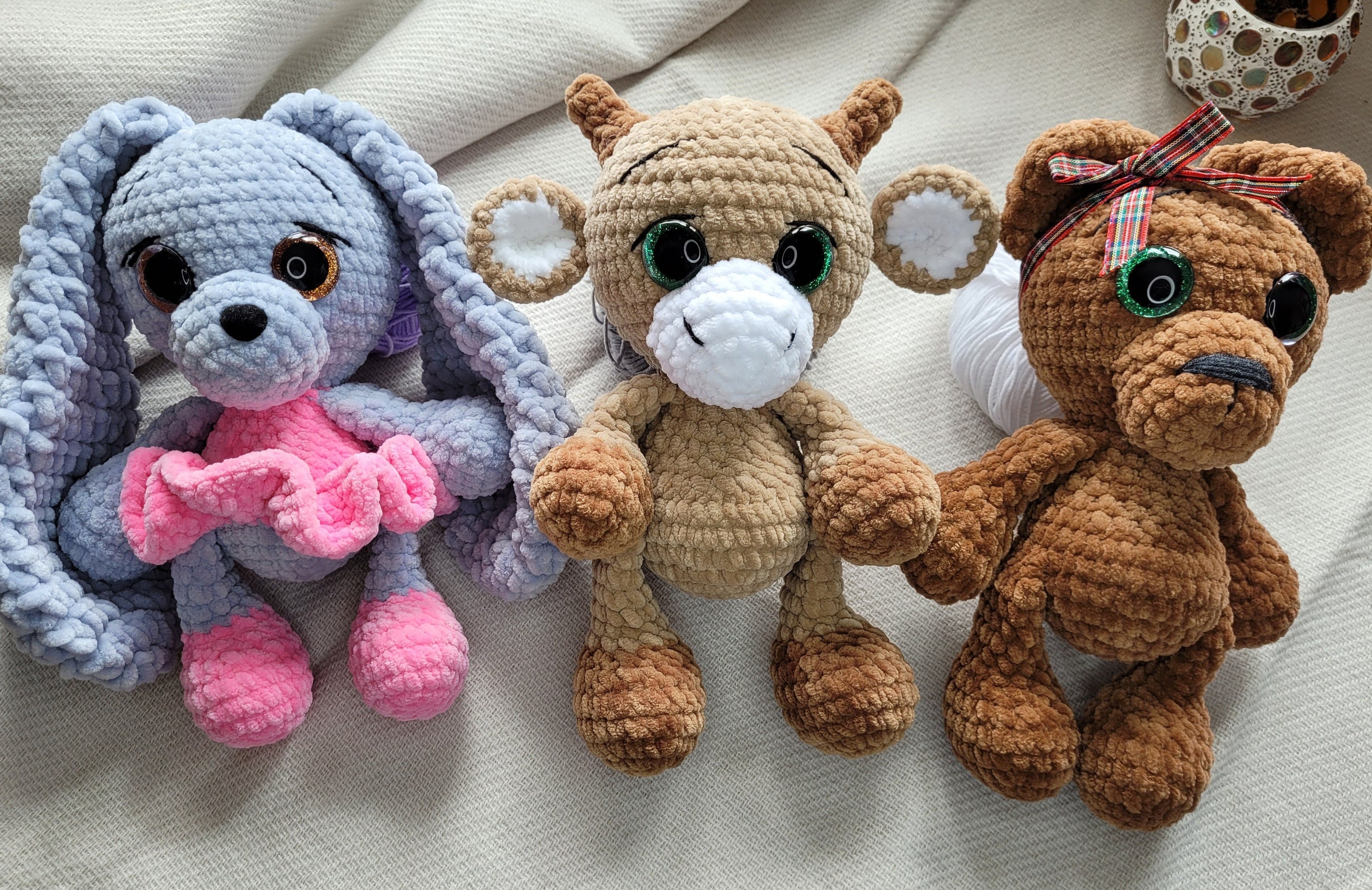 Crochet Baby Bull Cow Stuffed Plushie Toy Handmade Birthday Gift for ...