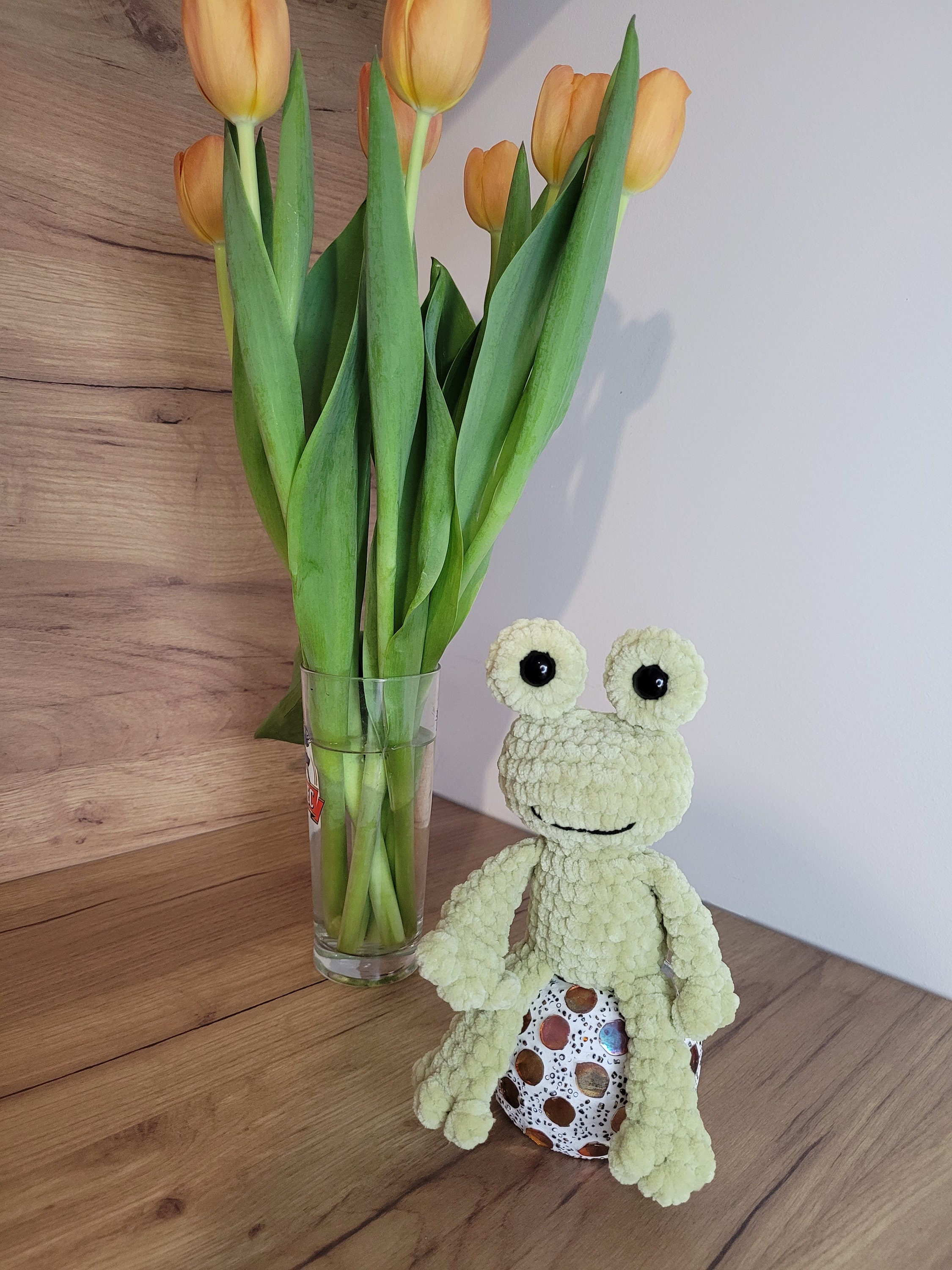 Frog Toy Plush Amigurumi Gift for Baby Kid Toddler Funny Animal ...