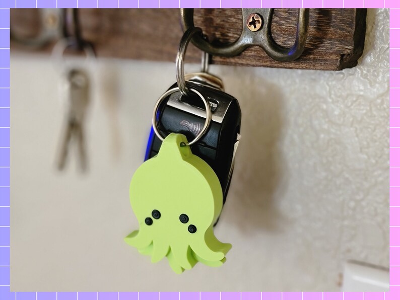 Cute Cthulhu Keychain 3D Printed Holoprops - Etsy