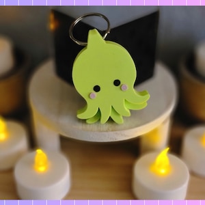 Cute Cthulhu Keychain | 3D Printed | Holoprops - Etsy