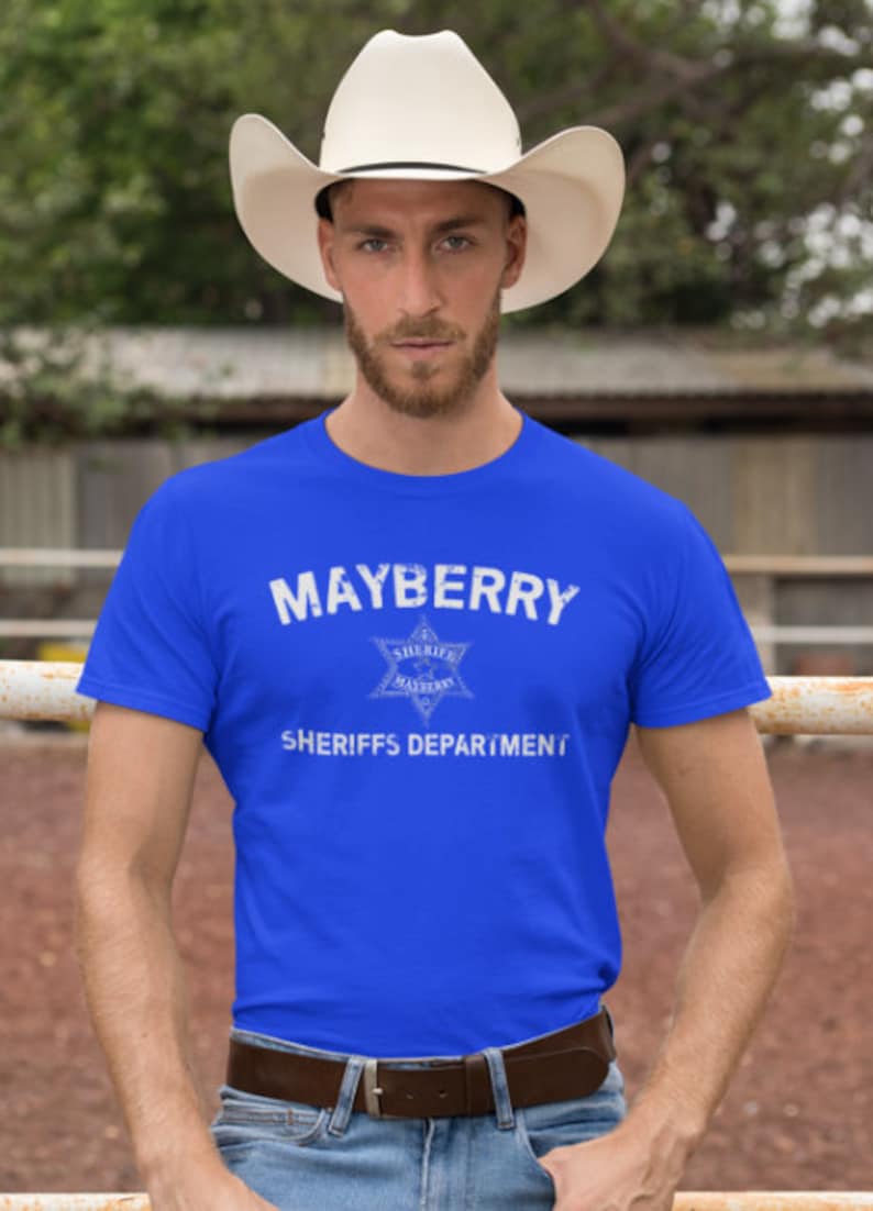Mayberry Sheriff's Department T-shirt: Classic TV Show Inspired - Etsy