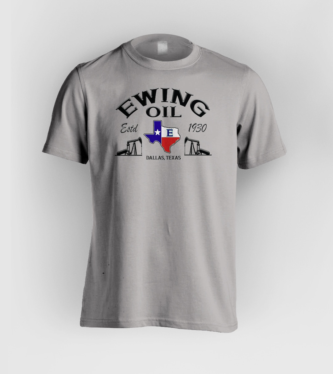 TV Show T-shirt Ewing Oil Texas Oil Rigs 100% Pre-shrunk Cotton Shirt ...
