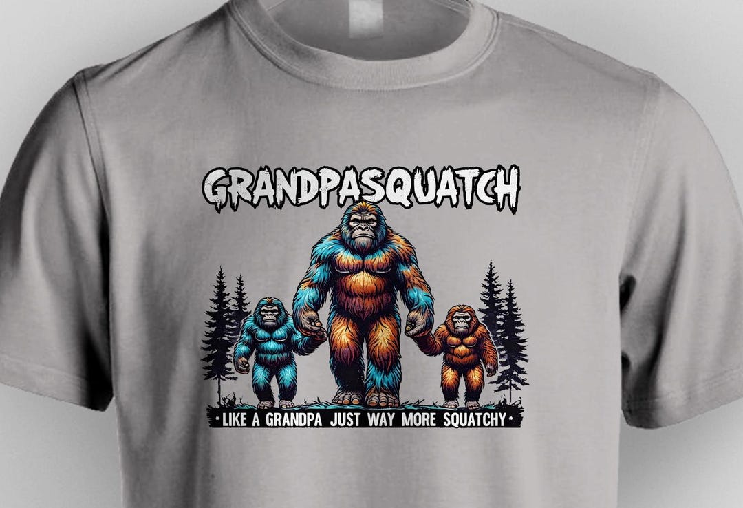 Grandpasquatch: the Legend of the Cool Cryptid Grandpa T-shirt - Etsy