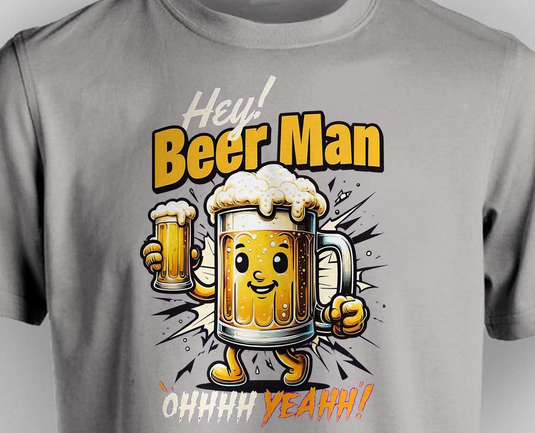 The Kool-aid Man's Boozy Cousin: Hey Beer Man T-shirt - Etsy