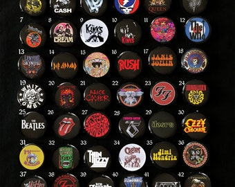 Rock Band Pins - Etsy