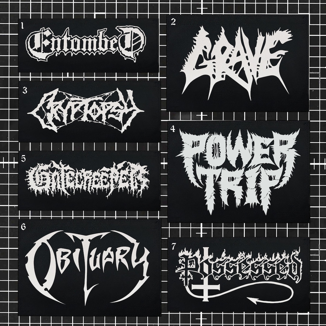 Death Heavy Metal Patches, Punk Patches, DIY Patches, Screen Printing ...