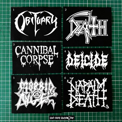 Black/death/doom/heavy Metal Patches 25 - Etsy