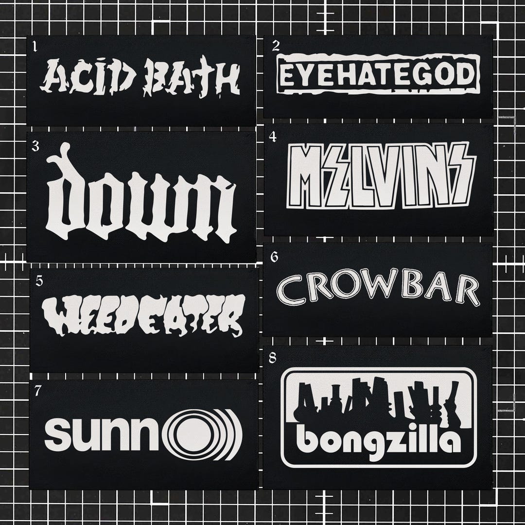 Stoner Sludge Doom Metal Patches, Punk Patches, DIY Patches, Screen ...