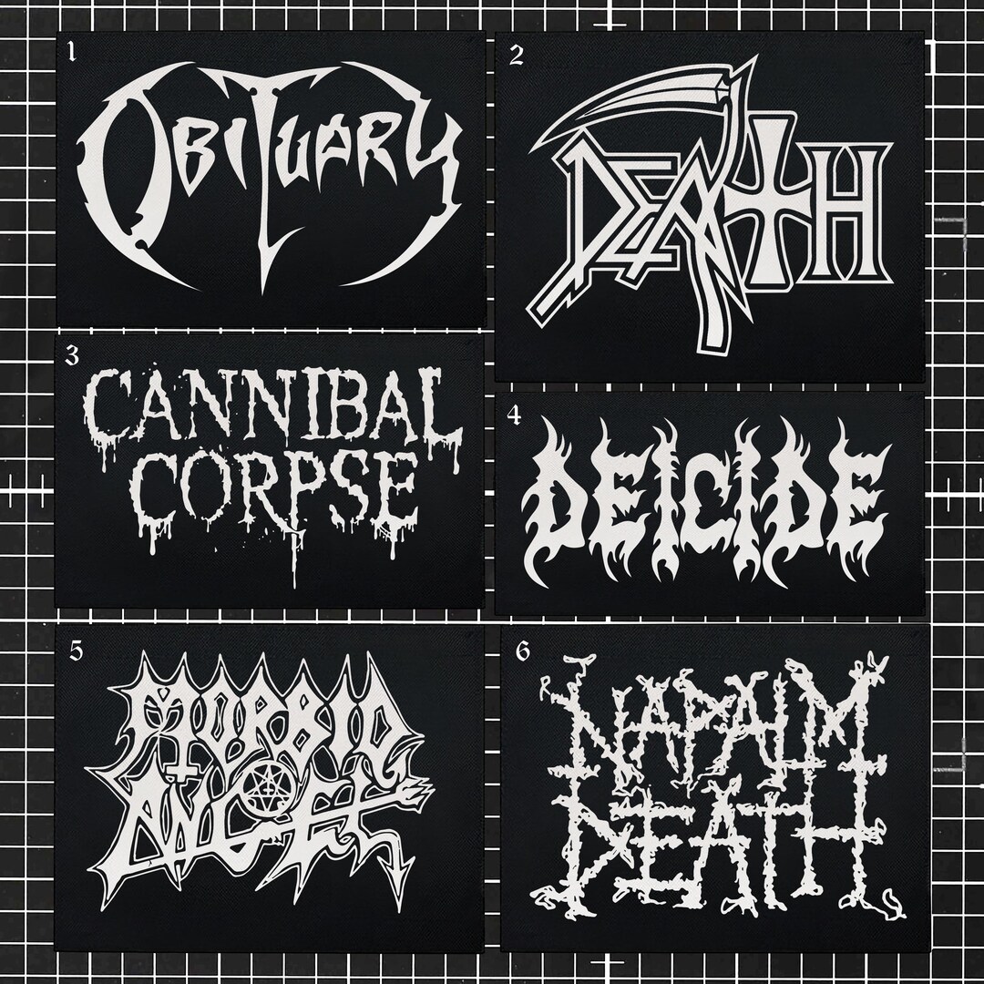 Death Heavy Metal Patches, Punk Patches, DIY Patches, Screen Printing ...