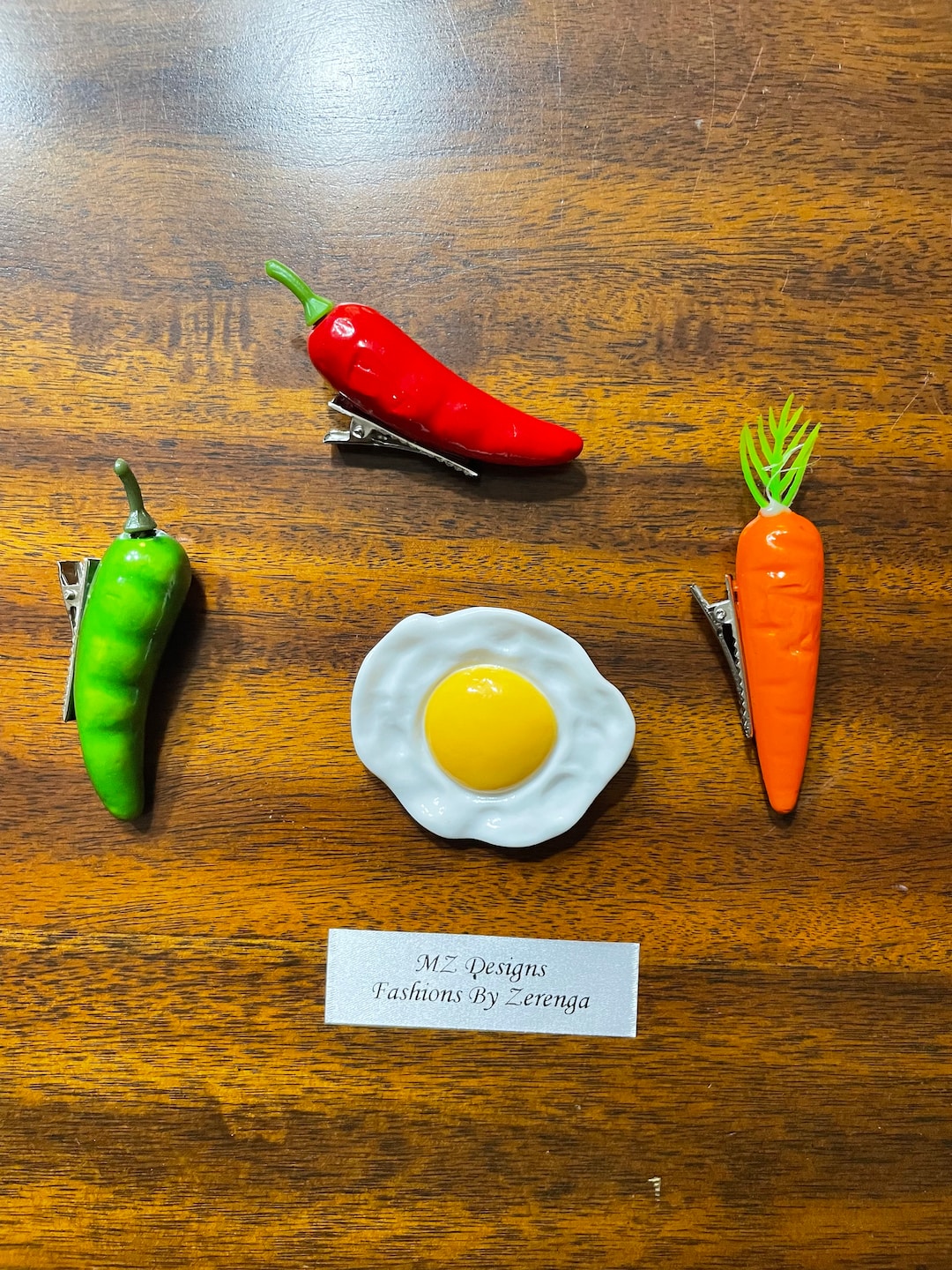 Vegetable Hair Clips - Etsy