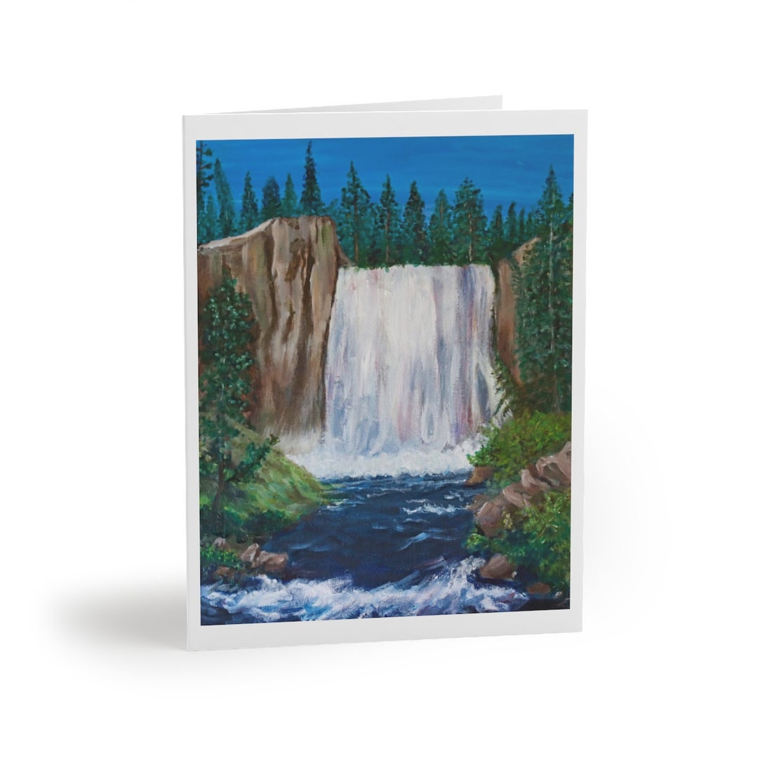 Waterfalls Greeting Card With Envelope (8 Cards) - Etsy