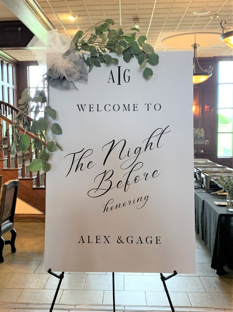 The Night Before Rehearsal Dinner Sign - Etsy