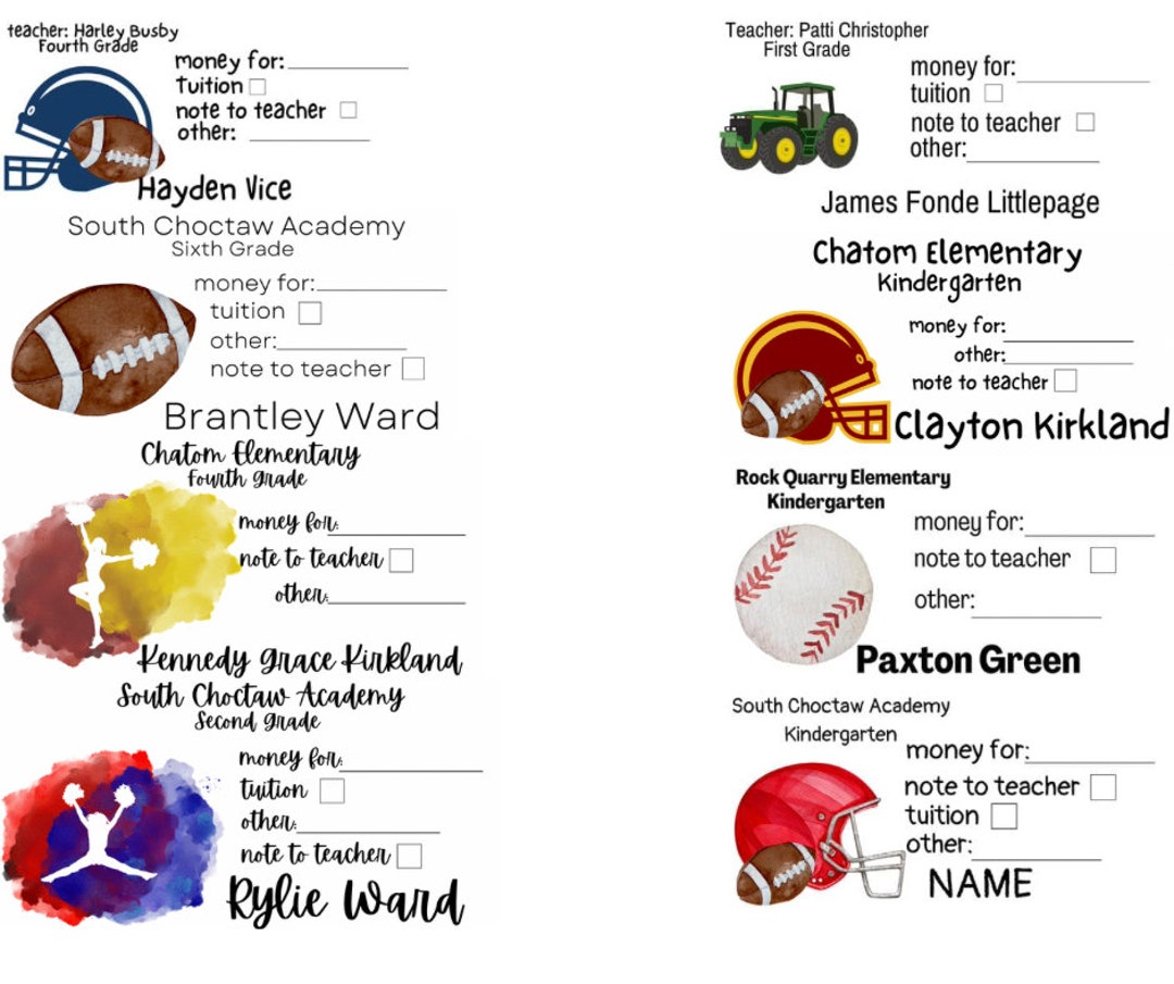 Back to School Envelopes - Etsy