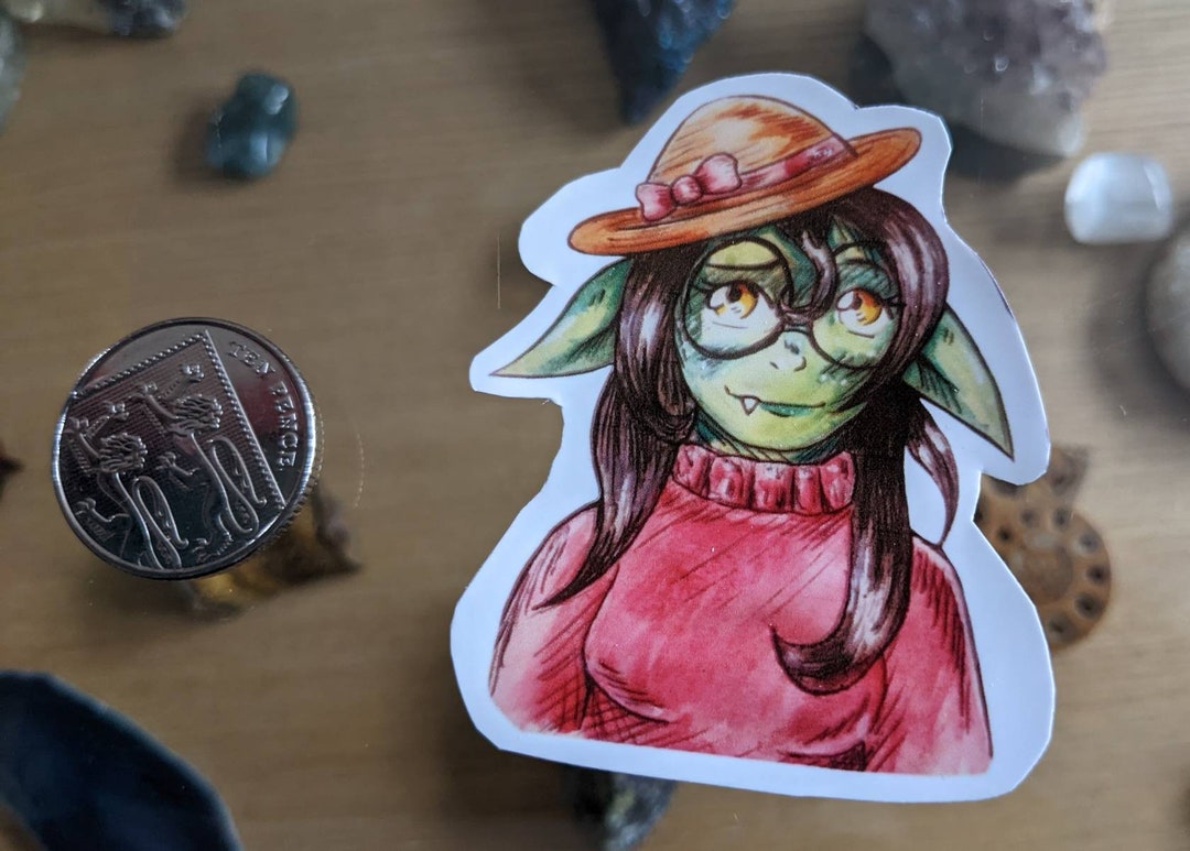Pink Dnd Goblin Sticker - Etsy UK