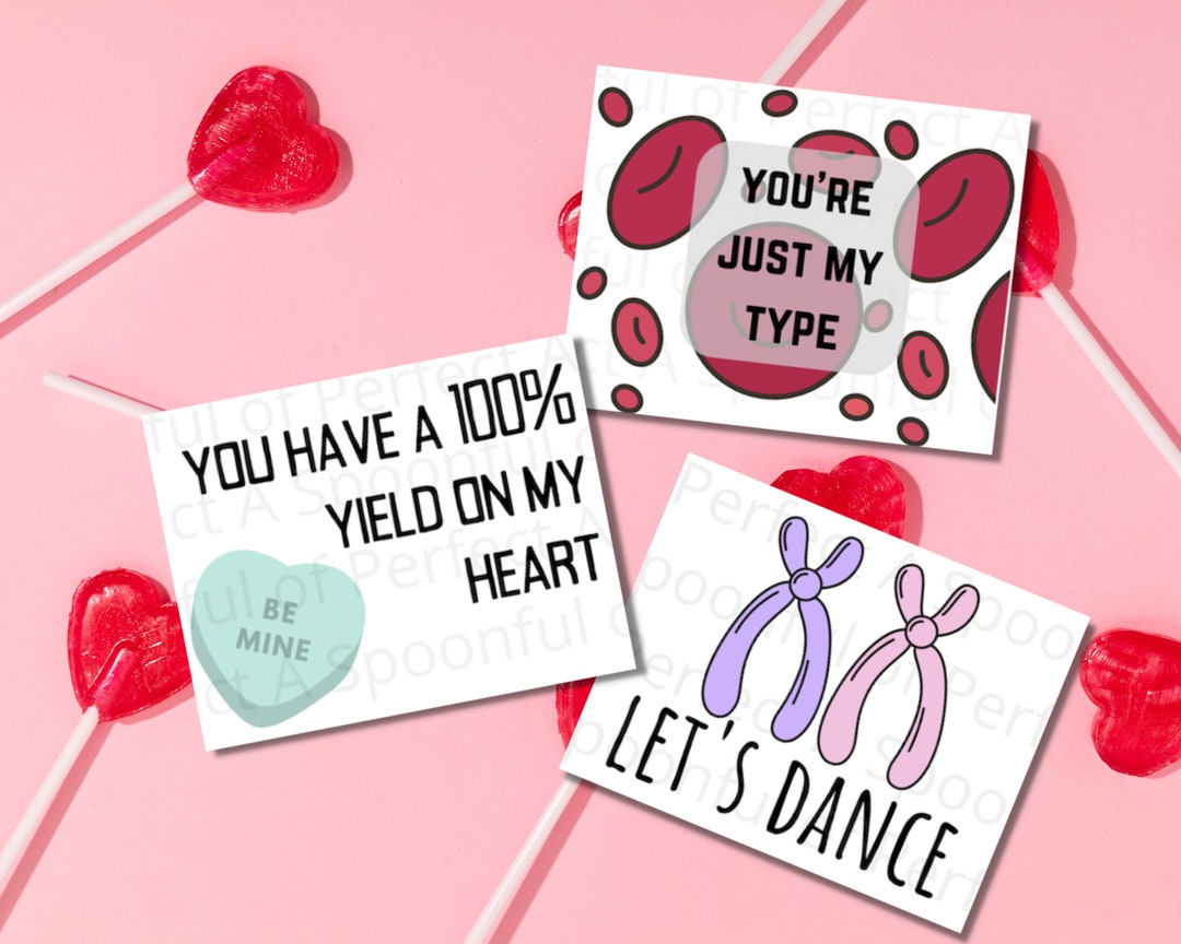 Science Valentine Bundle - Instant Download Punny Anatomy, Biology, and ...