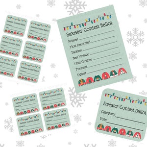 Ugly Christmas Sweater Contest Kit - Easy Digital Download With ...