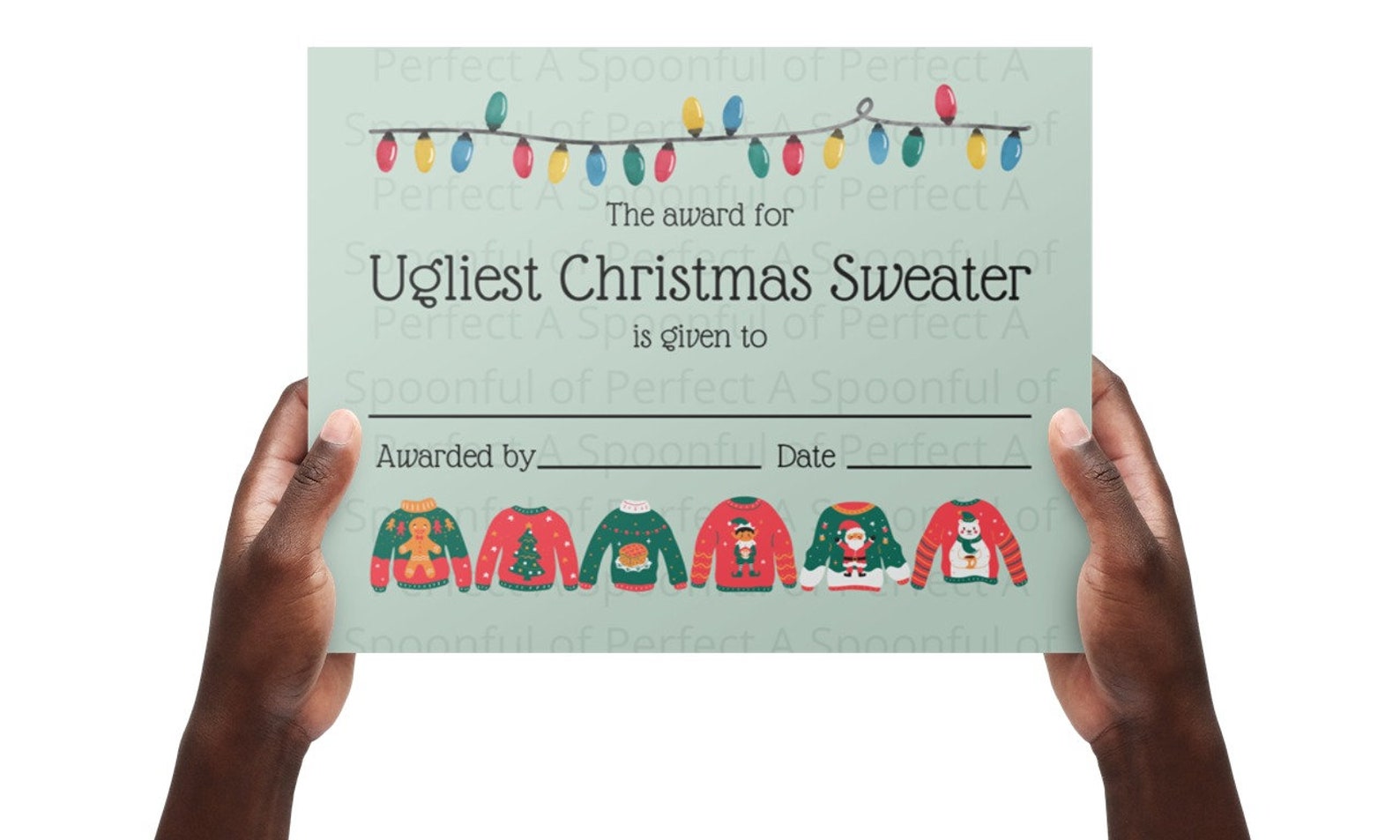 Ugly Christmas Sweater Contest Kit – Printable Awards, Canva Template ...
