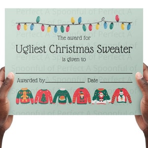 Ugly Christmas Sweater Contest Kit - Easy Digital Download With ...
