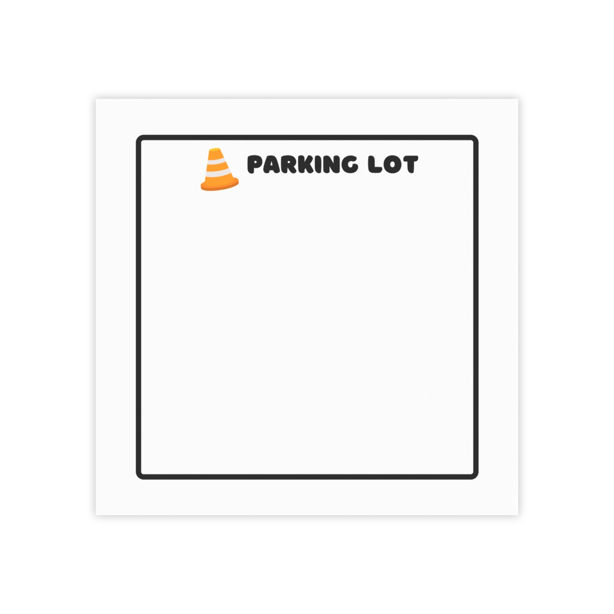 Parking Lot for Your Thoughts Post-it® Note Pads - Etsy