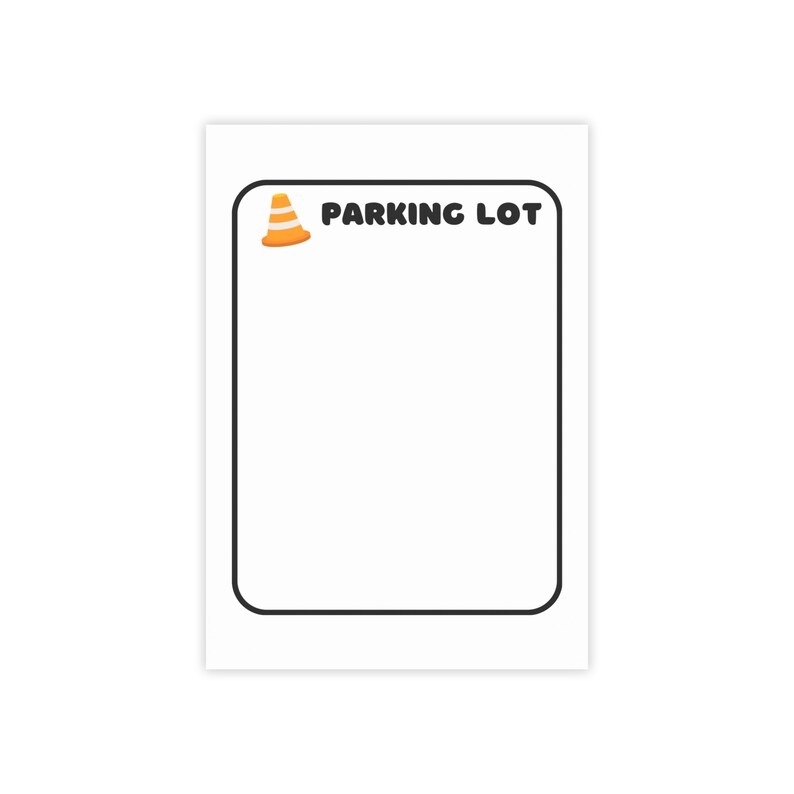 Parking Lot for Your Thoughts Post-it® Note Pads - Etsy