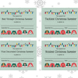 Ugly Christmas Sweater Contest Kit - Easy Digital Download With ...
