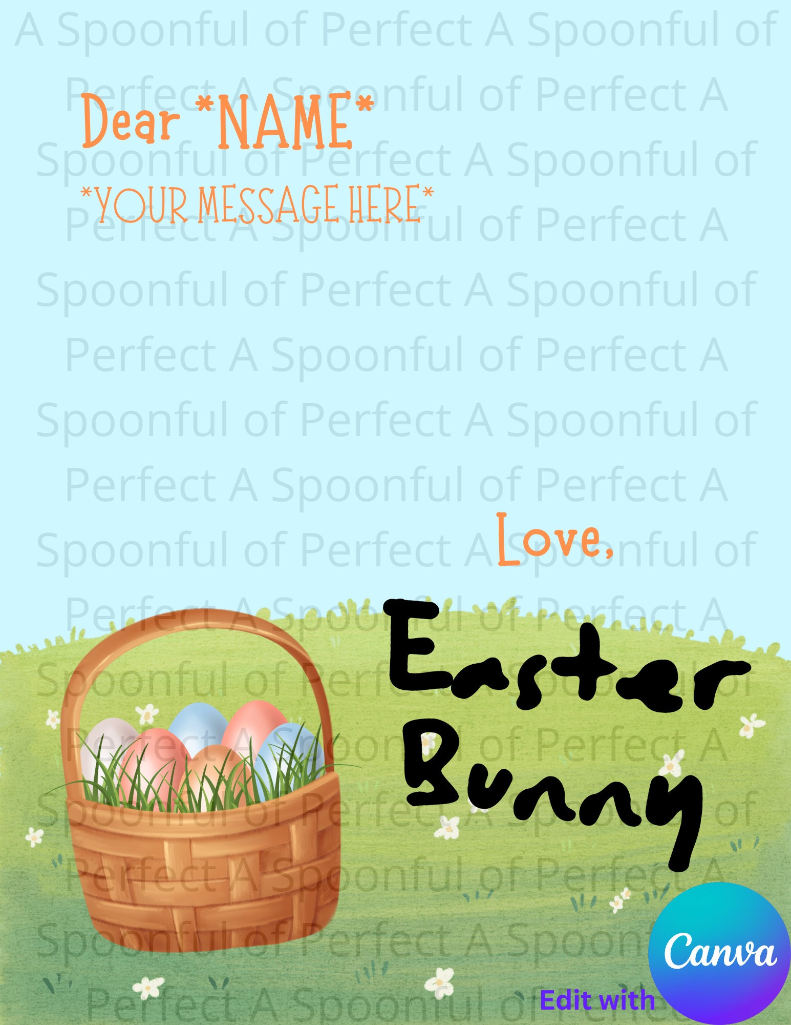 Digital Download Letter From the Easter Bunny! - Perfect Way to ...