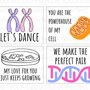 Science Valentine Bundle - Instant Download Punny Anatomy, Biology, and ...