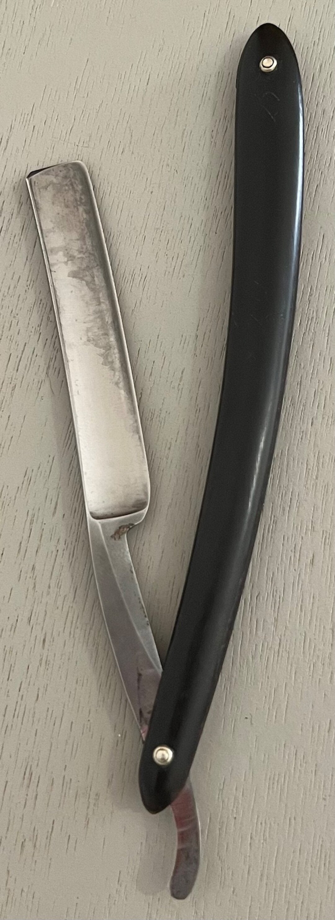 Vintage Mens Straight Razor by KE & Sons A Field Mark - Etsy