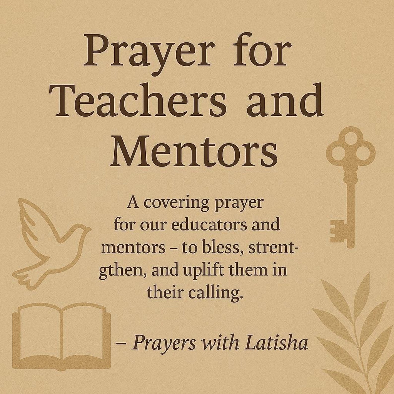 Prayer for Teachers – A Covering for Educators - Etsy