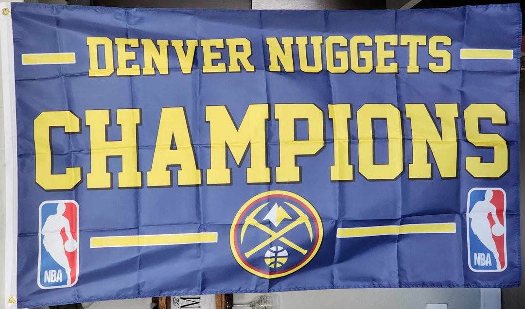 Denver Nuggets Champions Jumbo Letters Flag - Etsy