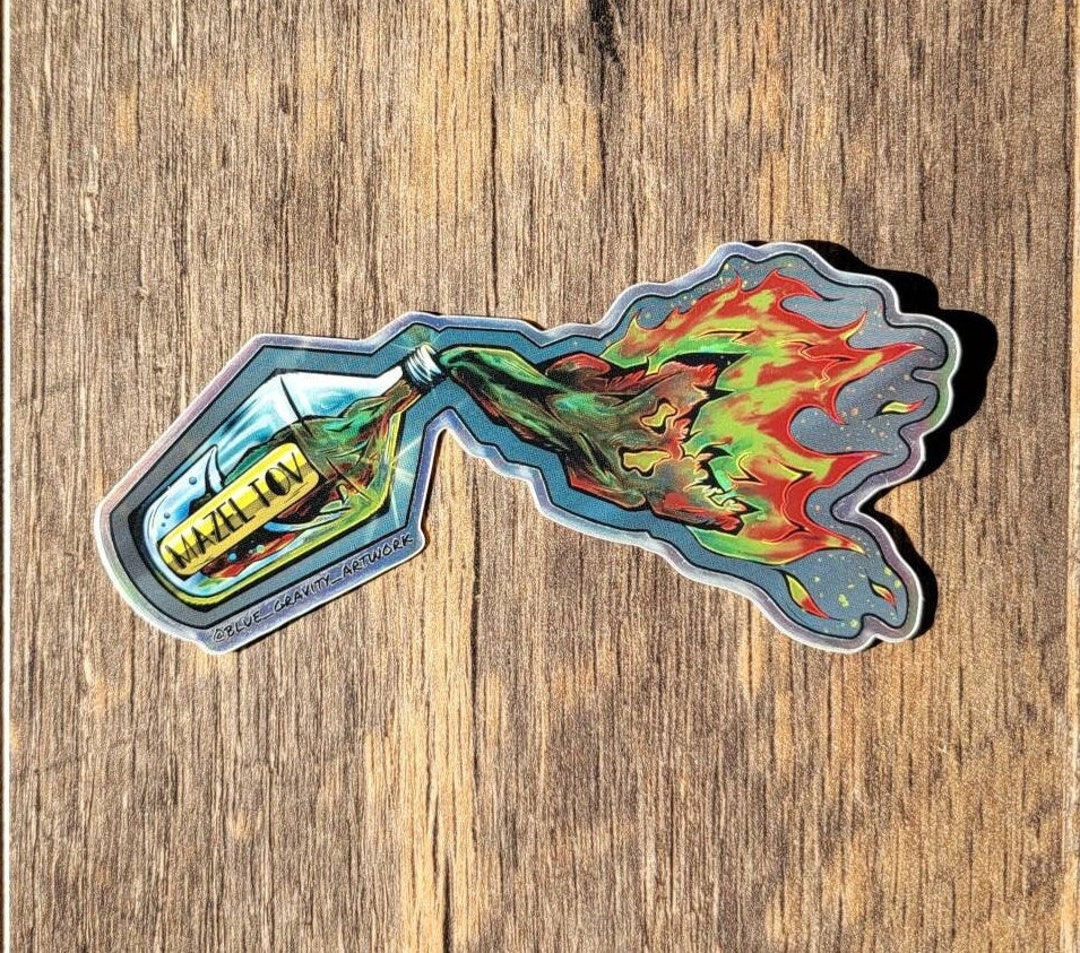 Molotov Cocktail - Mozel Tov - Vodka - Alcohol - Liquor - Vinyl Sticker ...