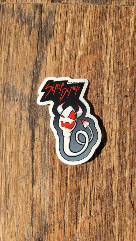 Semen Demon Demon Funny Decal Vinyl Sticker - Etsy